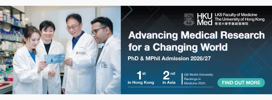 FindAPhD : HKUMed - PhD & MPhil Admission 2026/27 at University of Hong ...